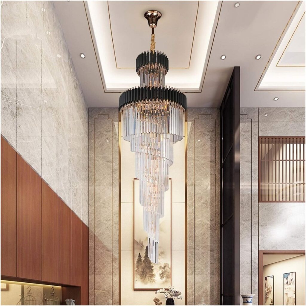 Likana Post Modern Duplex Crystal Chandelier - Oolighting