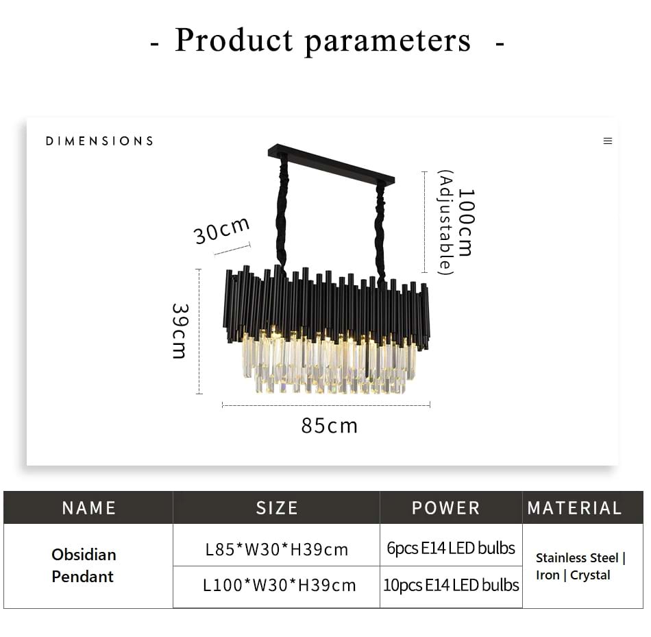 Vigo Crystal Dining Room Chandelier - Oolighting